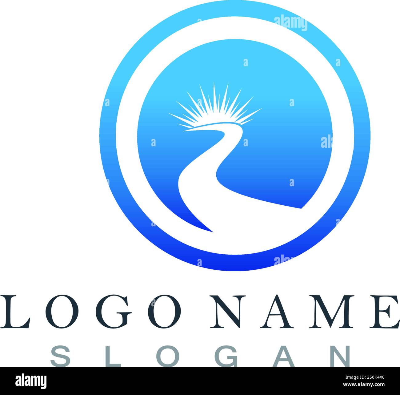 River Wave Logo Template Vector Icon Stock Vector Image & Art - Alamy