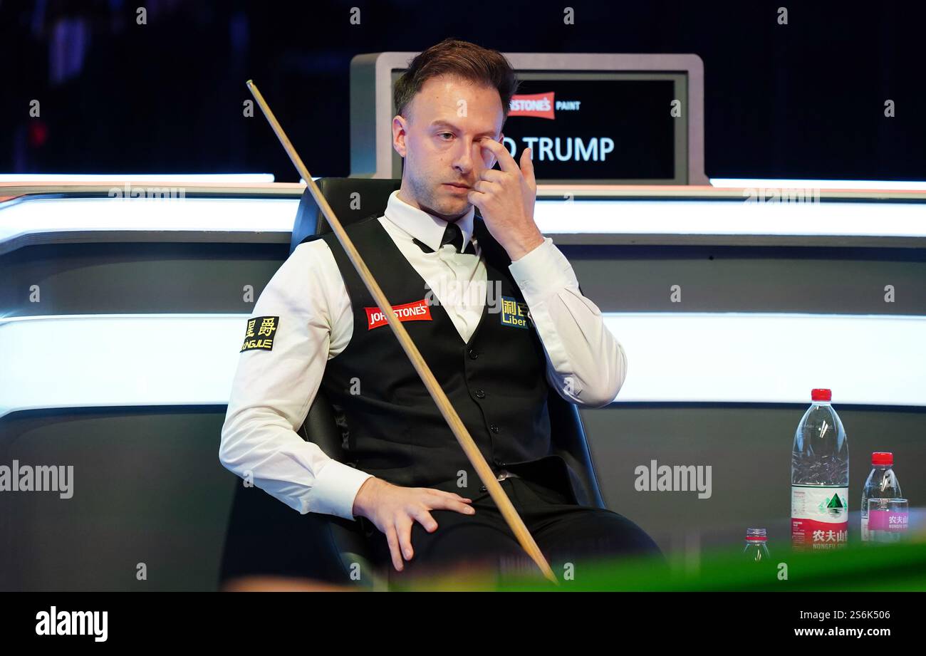 Judd trump during his quarter final match against ding junhui (not ...