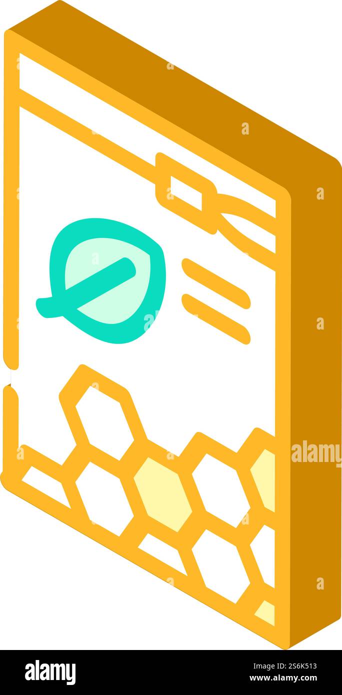 organic white beeswax pellets isometric icon vector. organic white ...