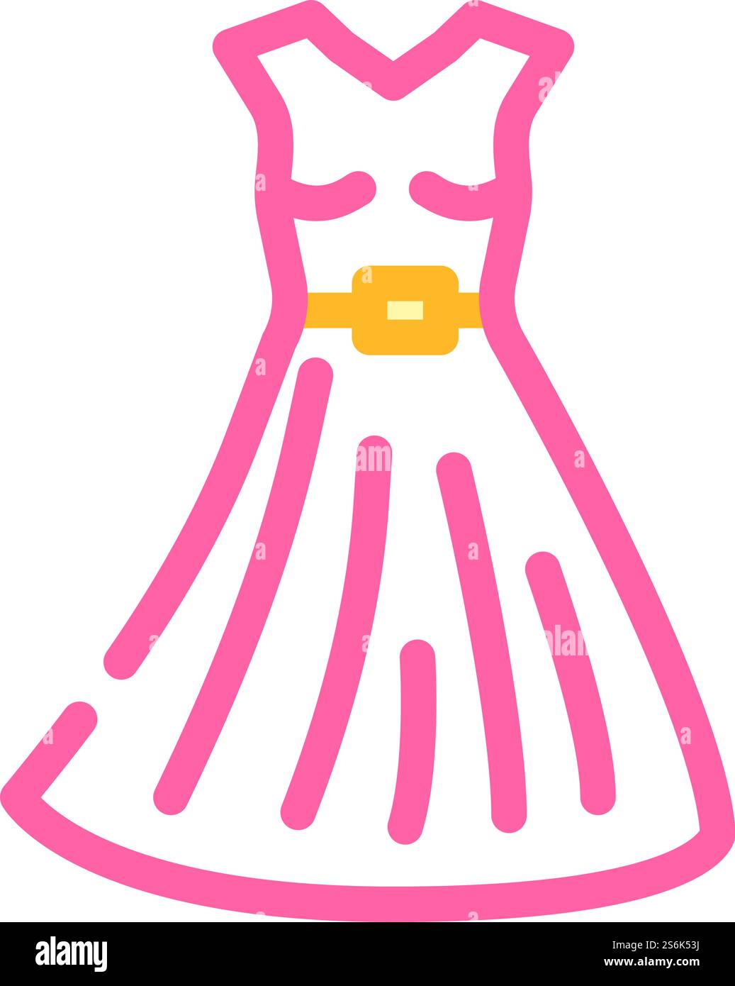 dress stylist color icon vector. dress stylist sign. isolated symbol ...