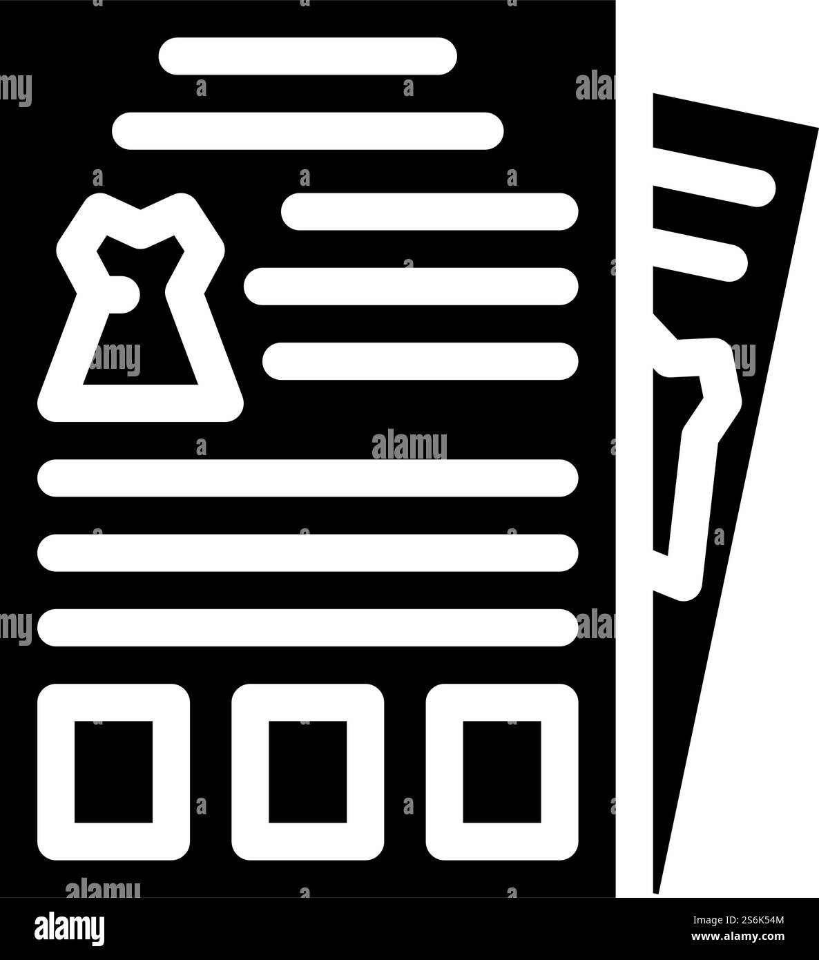 catalog stylist glyph icon vector. catalog stylist sign. isolated ...