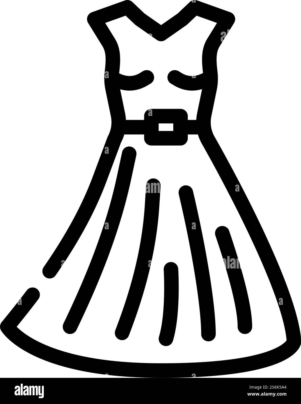 dress stylist line icon vector. dress stylist sign. isolated contour ...