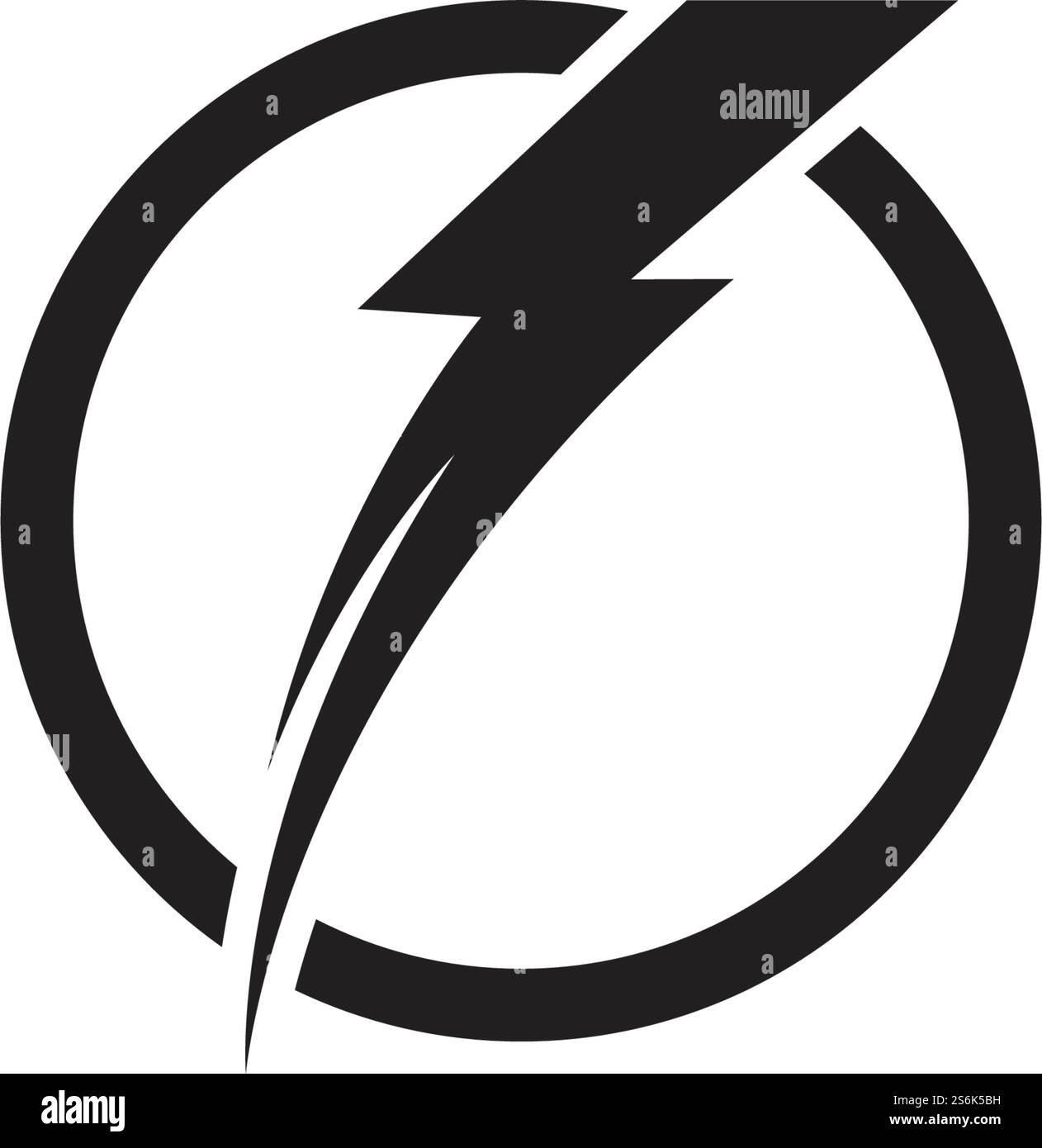 Flash lightning logo black vector Stock Vector Image & Art - Alamy