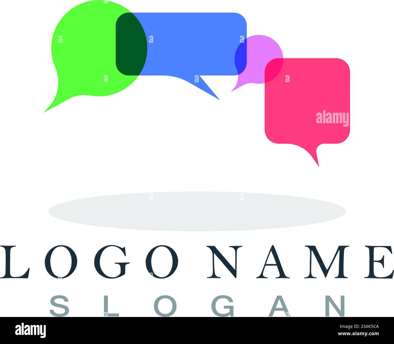 Buble Chat Logo and symbol template Stock Vector Image & Art - Alamy
