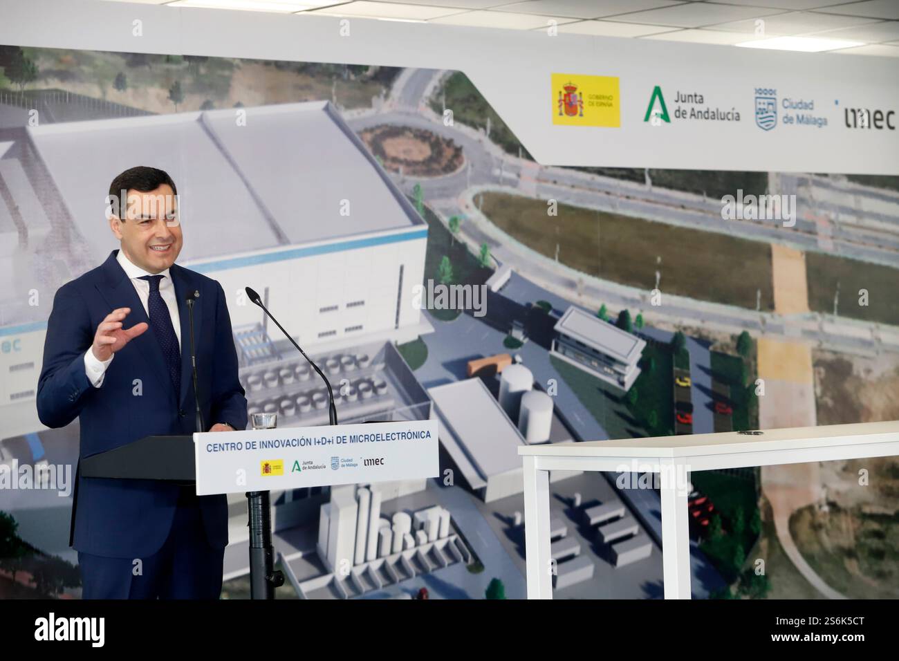 The President of the Junta de Andalucía, Juanma Moreno, during the ...