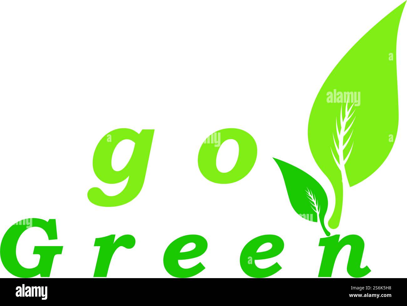 Go green logos and symbol Stock Vector Image & Art - Alamy