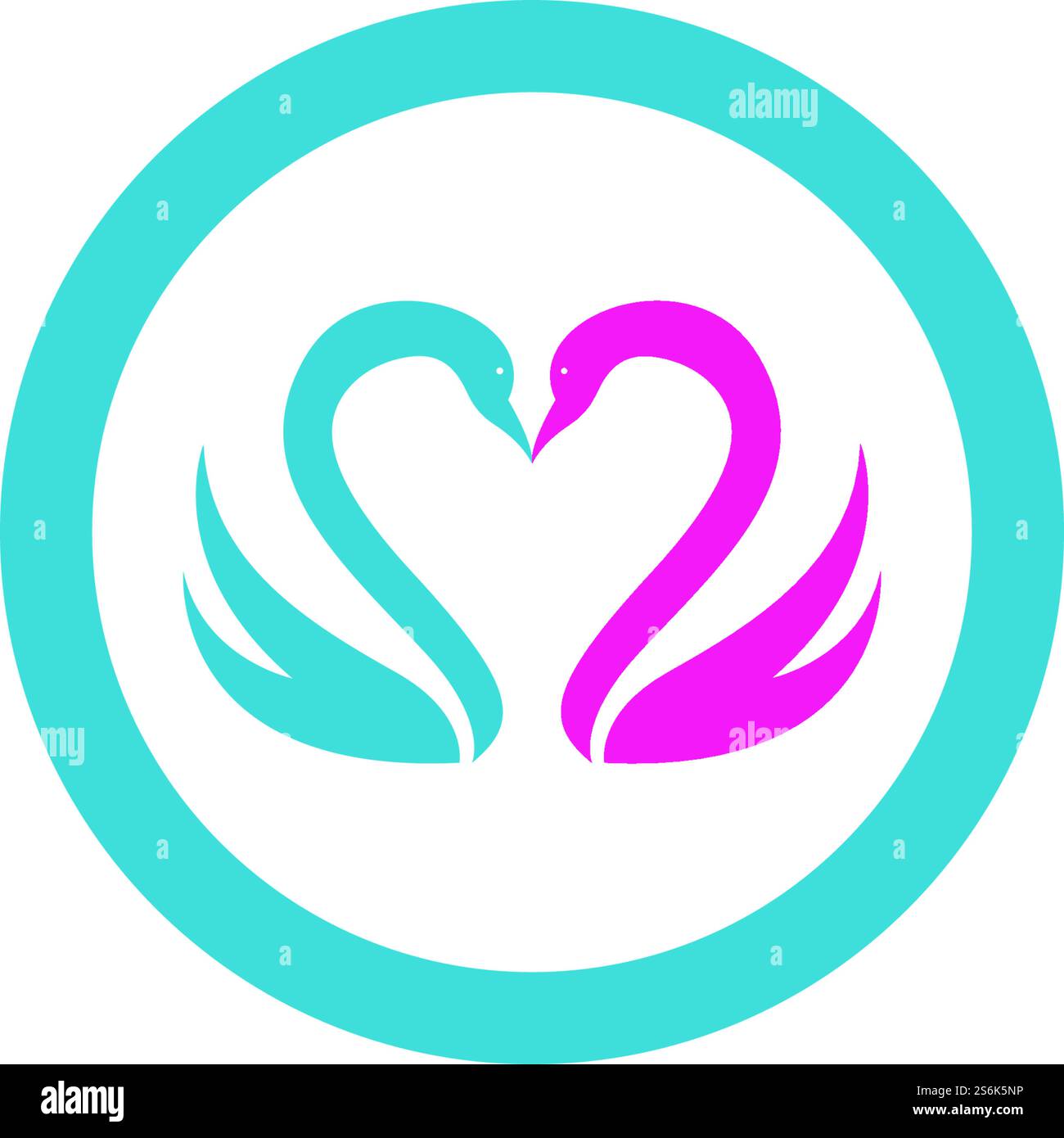 Swan logo and symbol vector Stock Vector Image & Art - Alamy