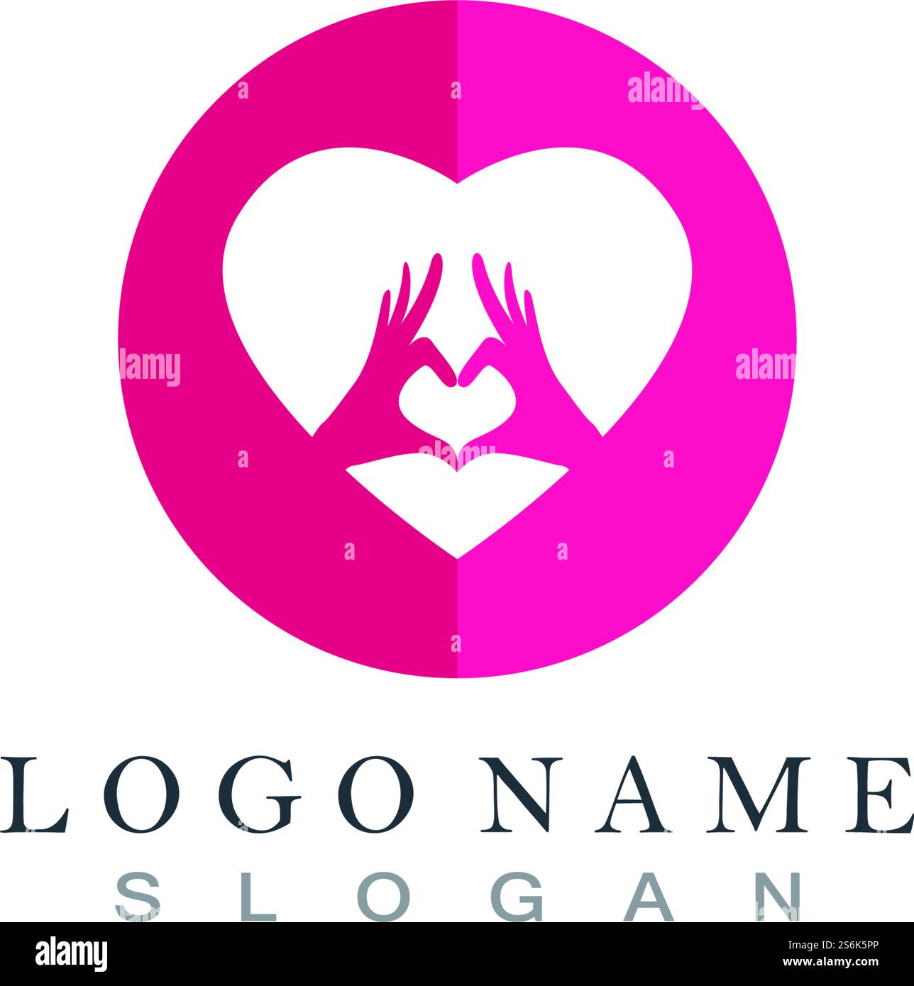 Hands Logos Love Stock Vector Image & Art - Alamy