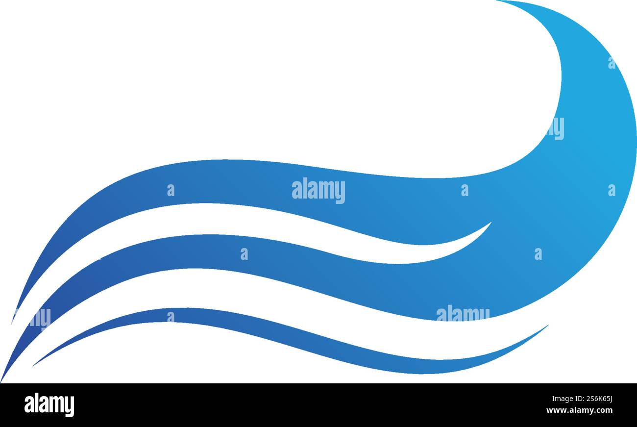 Wave logos symbol vector Stock Vector Image & Art - Alamy