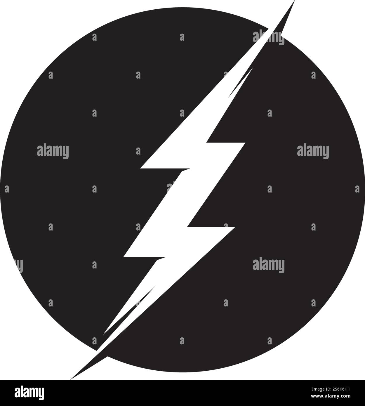 Flash lightning logo black vector Stock Vector Image & Art - Alamy