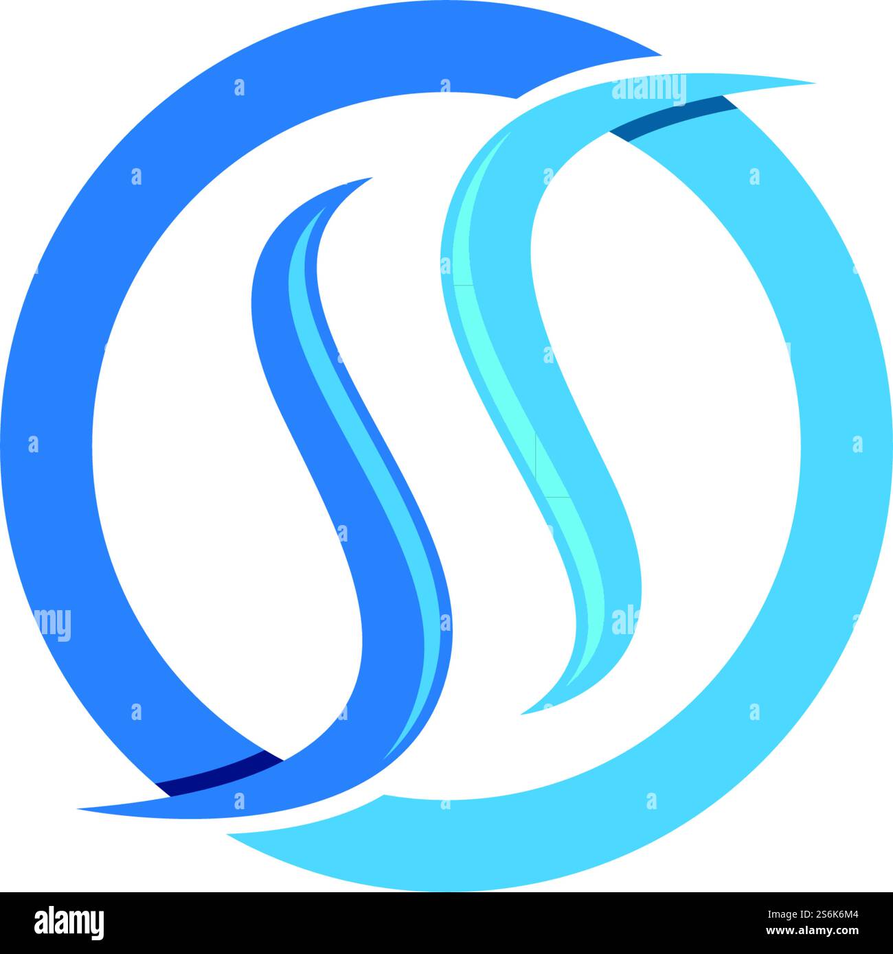 S blue logo and symbols template vector Stock Vector Image & Art - Alamy