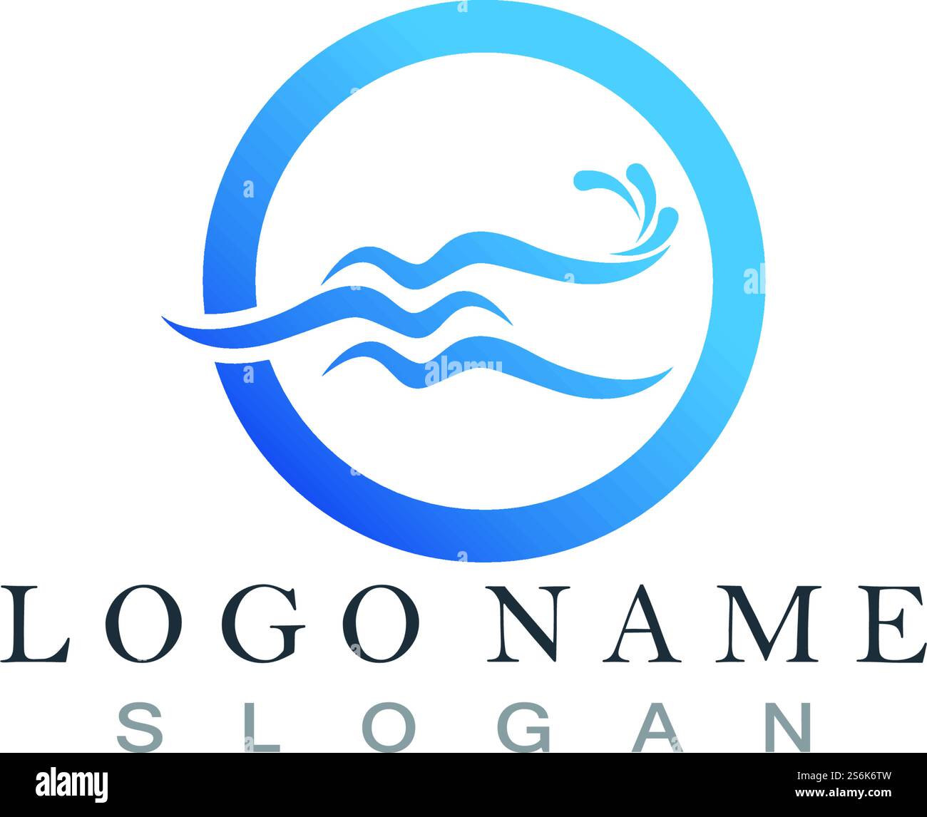 Water wave splash logo design vector Stock Vector Image & Art - Alamy