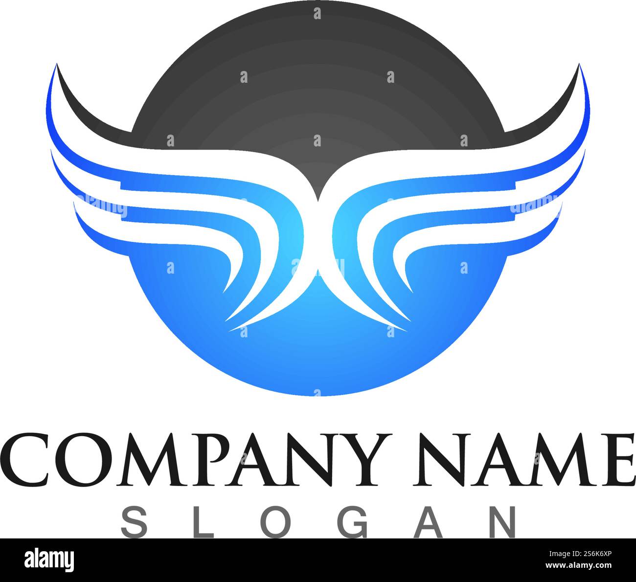 wing logo symbol template vector Stock Vector Image & Art - Alamy