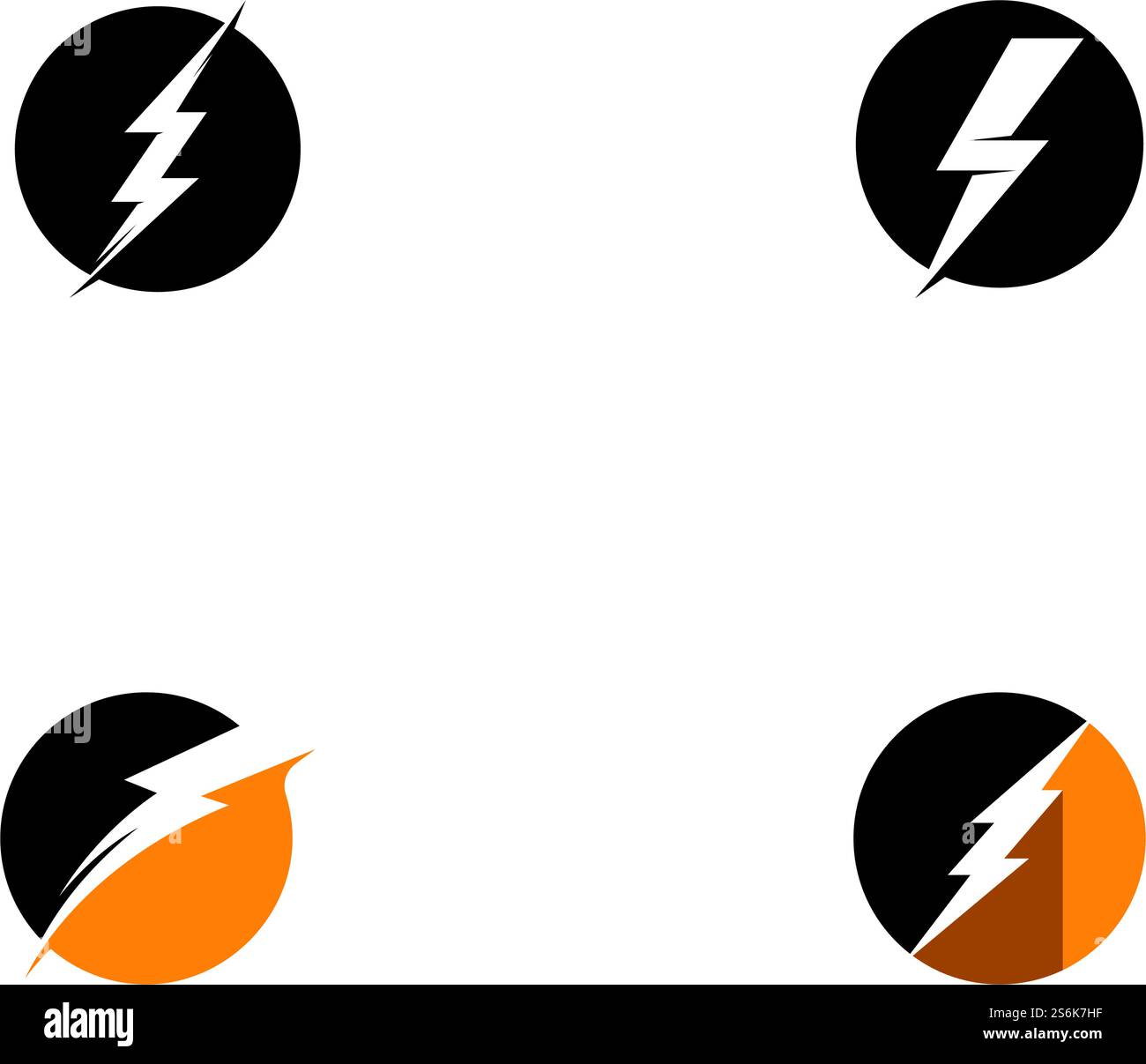 Flash lightning logo black vector Stock Vector Image & Art - Alamy