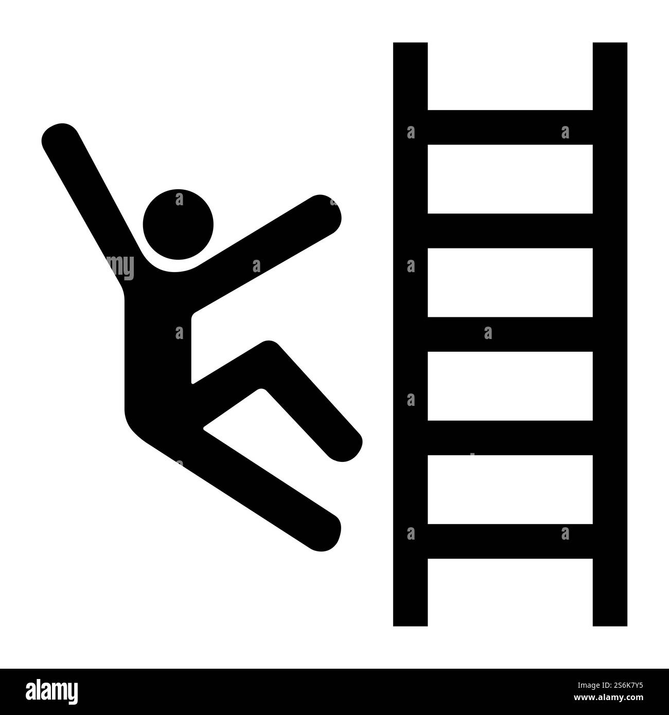 Caution Climb Hazard Symbol Sign Isolate On White Background Stock ...