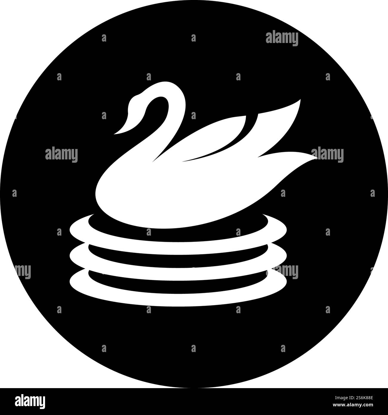 Swan logo and symbol vector Stock Vector Image & Art - Alamy