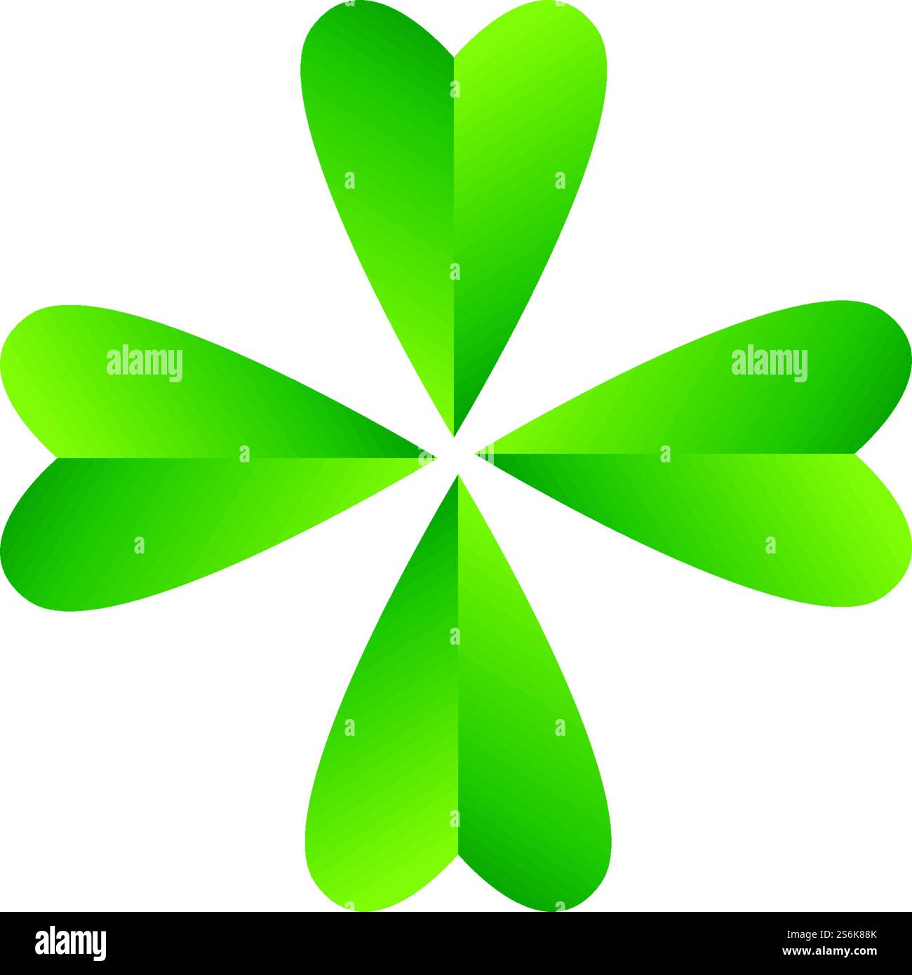 Leaf clover sign icon.saint patrick symbol.design illustration Stock ...