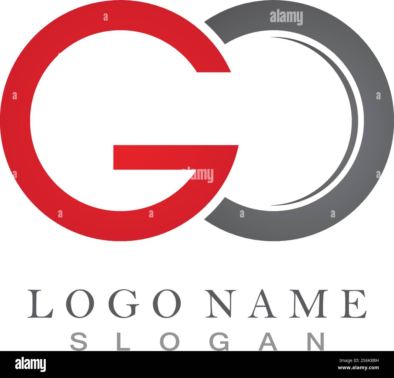 GO Letters Logos Stock Vector Image & Art - Alamy