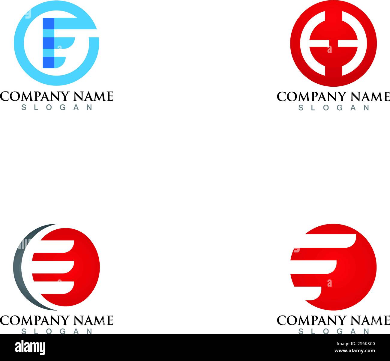 E Letters logos Stock Vector Image & Art - Alamy