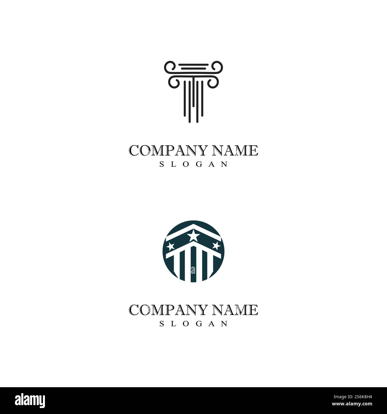 Ancient Pillar Columns Greek Rome Athens Historical Building logo ...