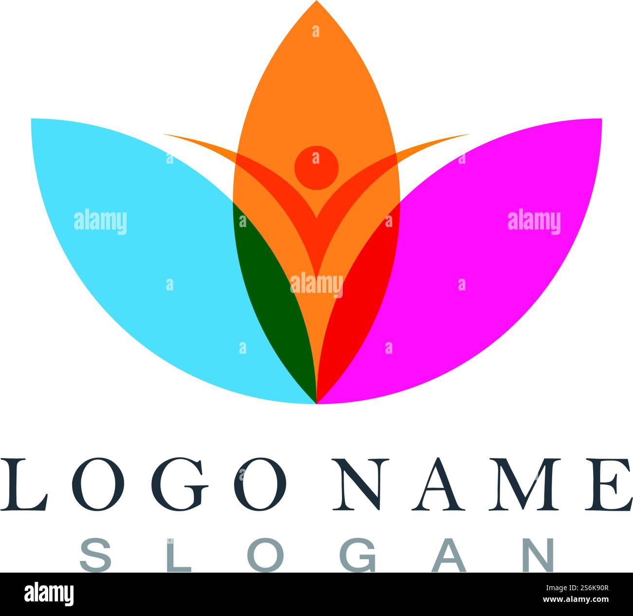 Lotus People Logos Stock Vector Image & Art - Alamy