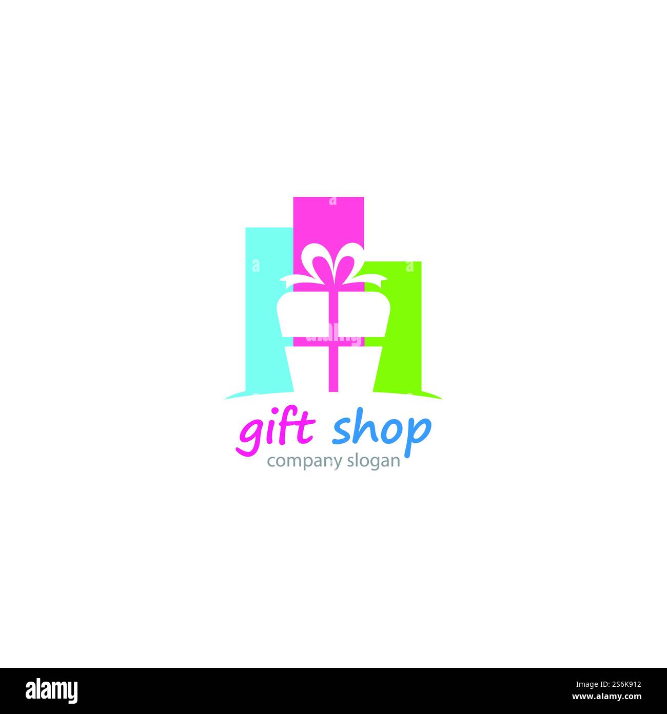 Gift Shop Logo Symbol Template Design Vector Stock Vector Image & Art ...