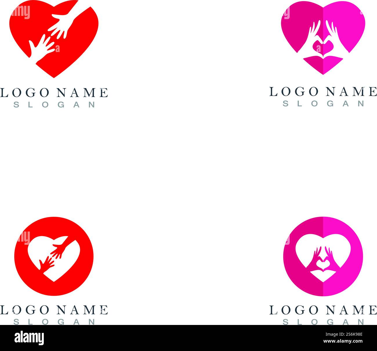 Hands Logos Love Stock Vector Image & Art - Alamy