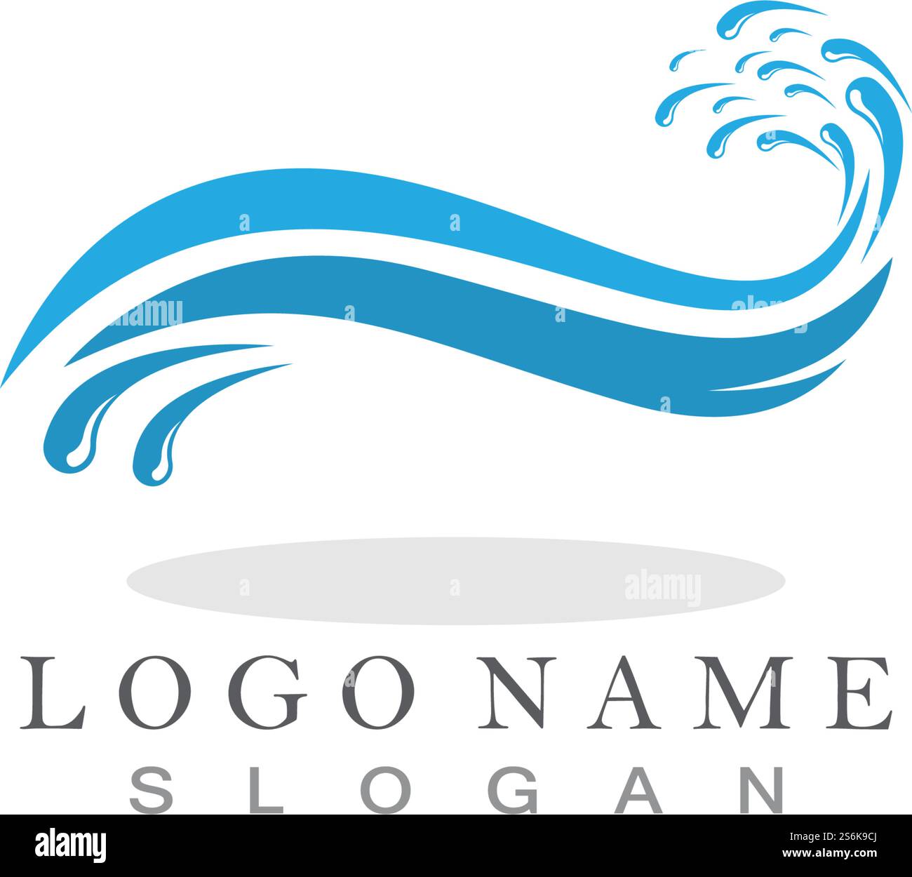 Water splash ocean company logo vector Stock Vector Image & Art - Alamy