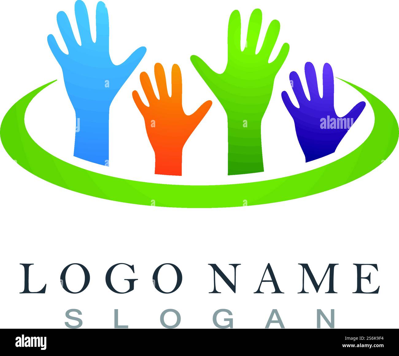 Hand Help Logo and symbol template Stock Vector Image & Art - Alamy