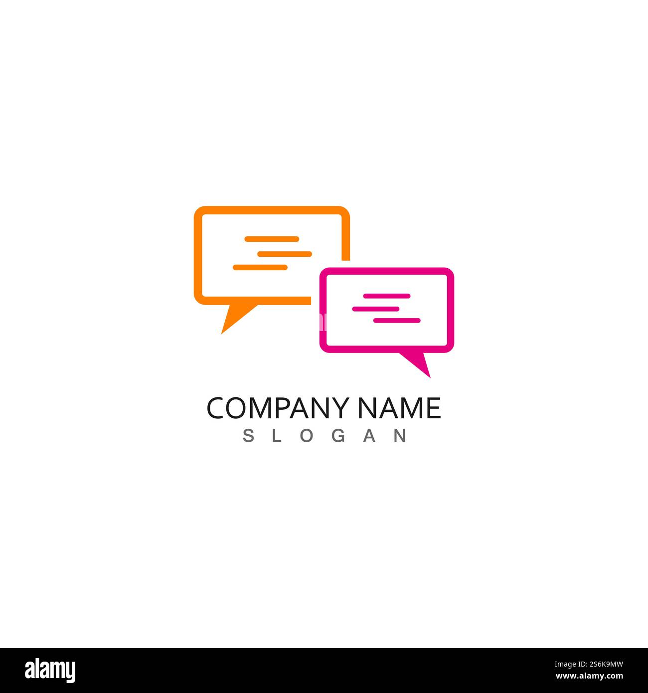 Bubble chat logo and symbol vector Stock Vector Image & Art - Alamy