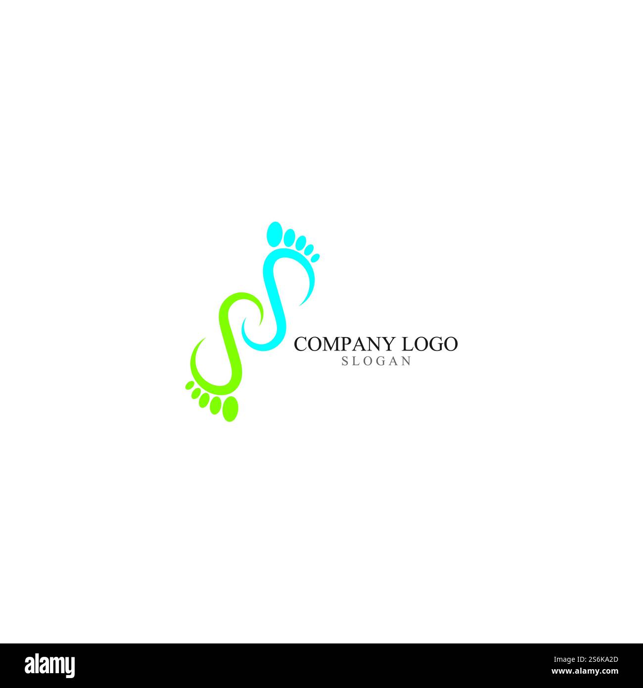 Foot print logo and symbol vector Stock Vector Image & Art - Alamy