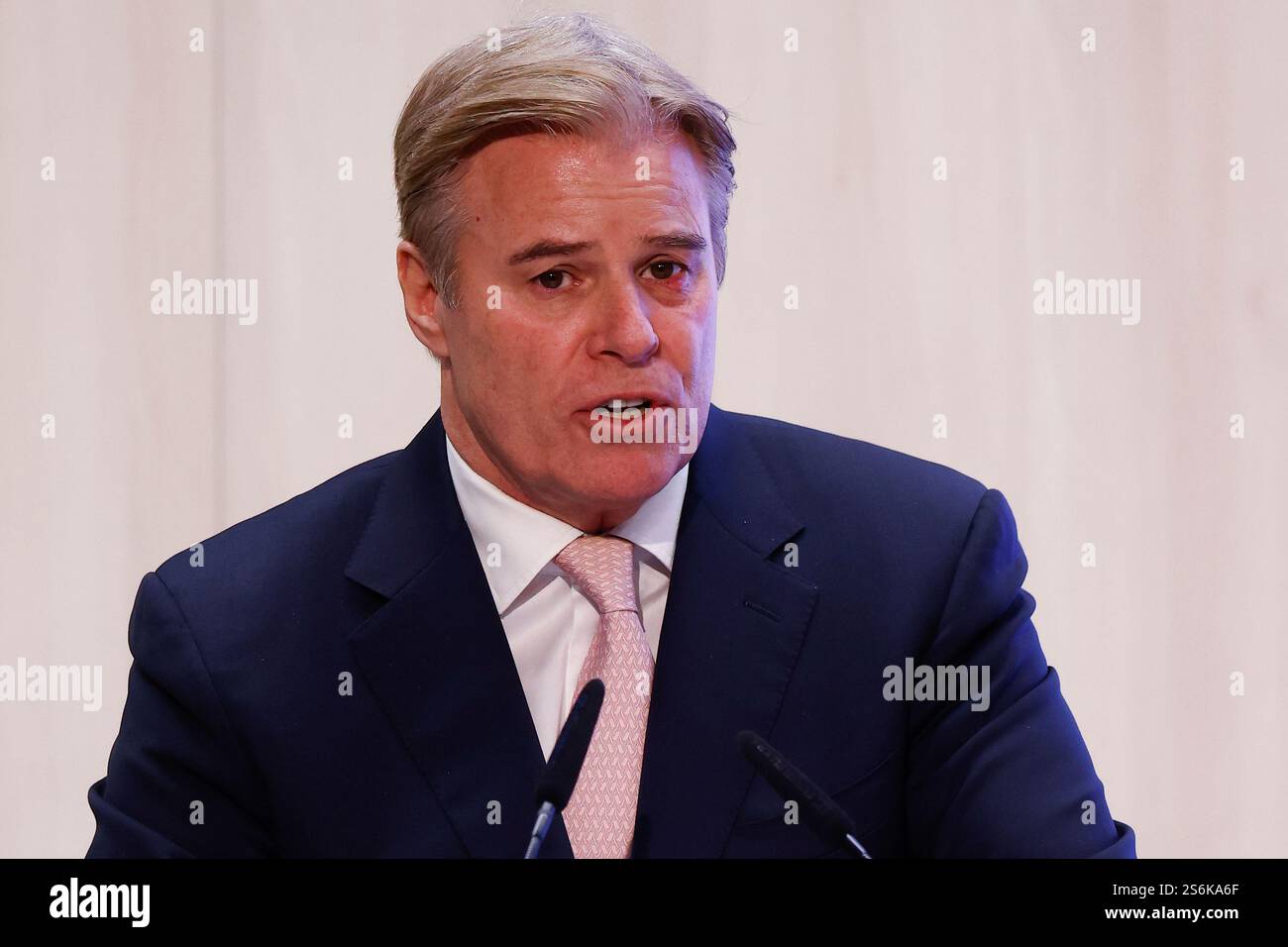 Brett Gosper, Head of Europe and APAC, attends during press conference ...