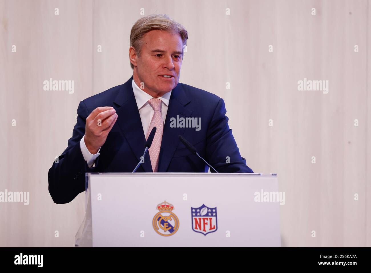 Brett Gosper, Head of Europe and APAC, attends during press conference ...
