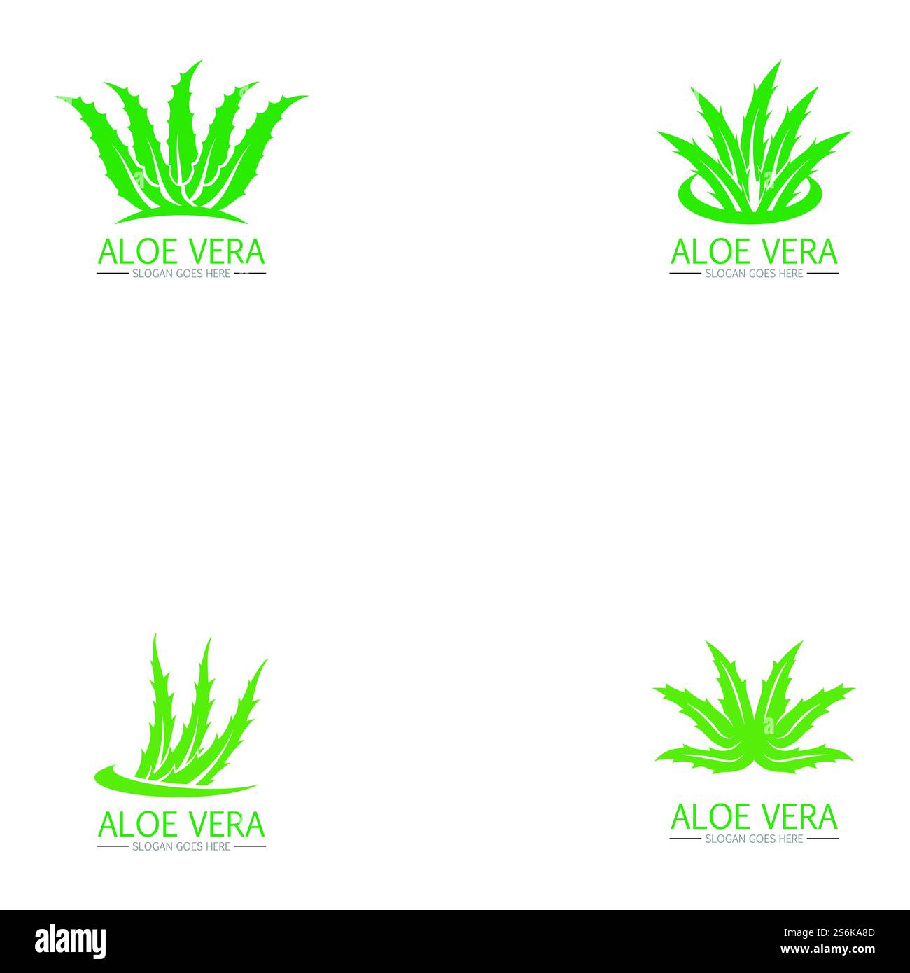 set Aloe vera logo and symbol vector Stock Vector Image & Art - Alamy