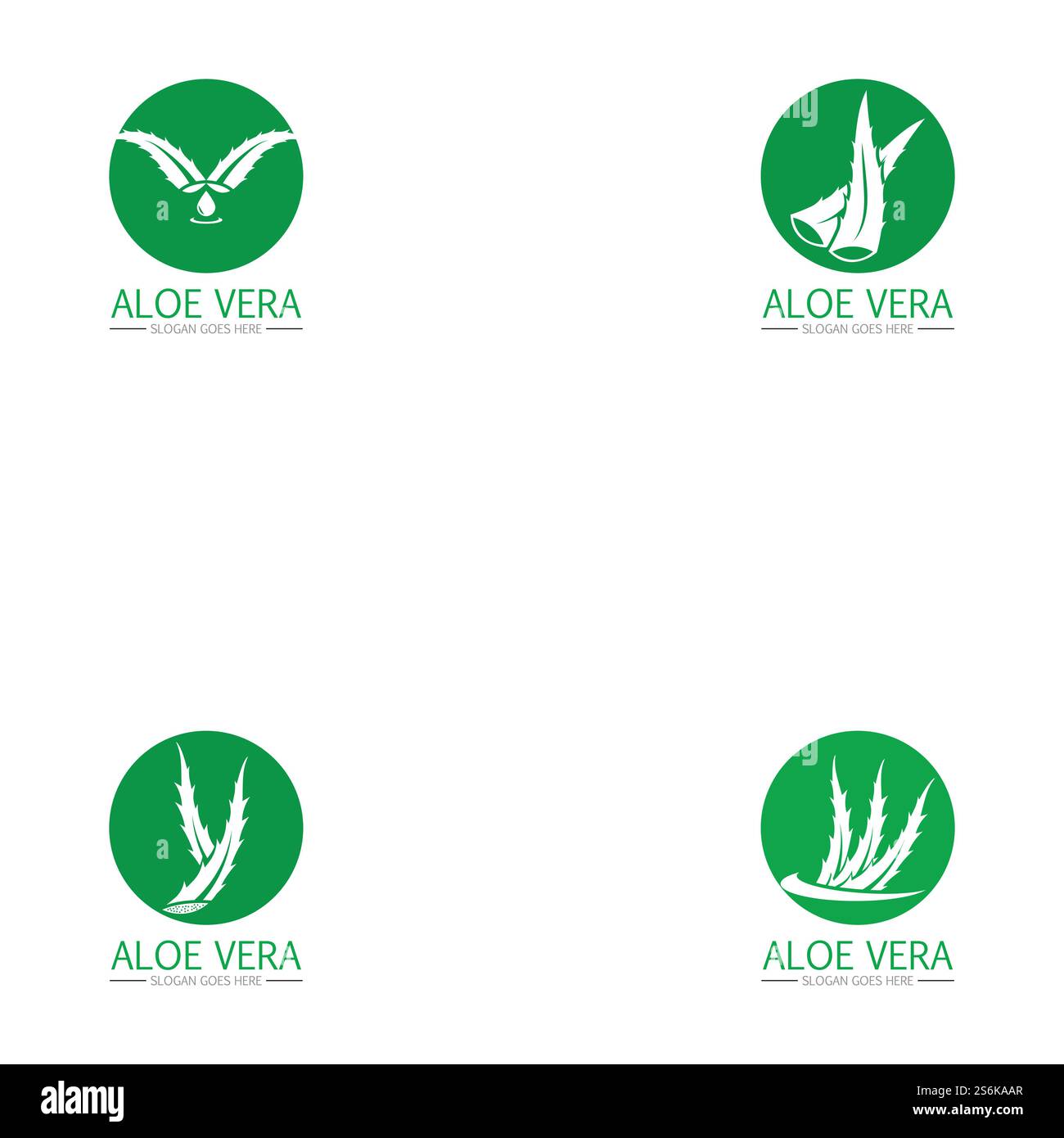 set Aloe vera logo and symbol vector Stock Vector Image & Art - Alamy