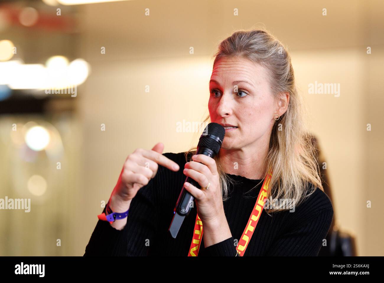 Munich, Germany. 17th Jan, 2025. Marie Niehaus-Langer, EOS GmbH, will ...