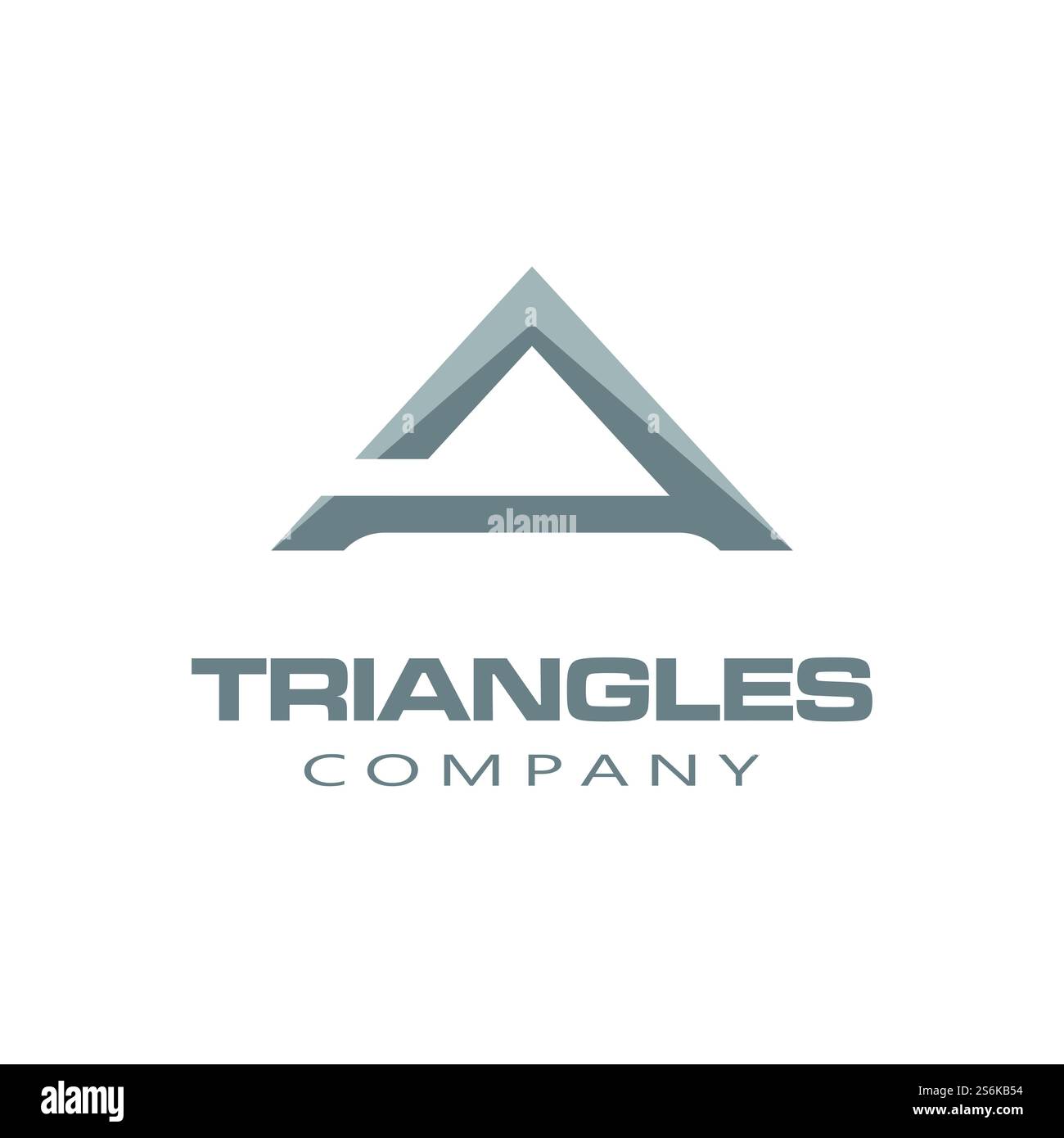 Futuristic Triangle Chain logo design inspiration Stock Vector Image ...