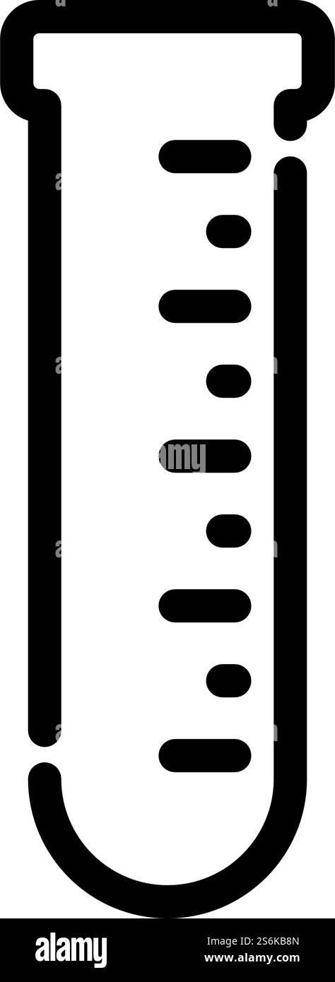 Icon Of Chemistry Beaker. Bold outline design with editable stroke ...