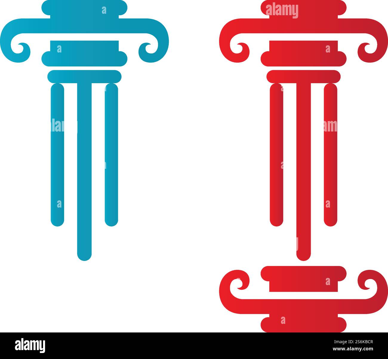 Pillar logos Template symbols Stock Vector Image & Art - Alamy