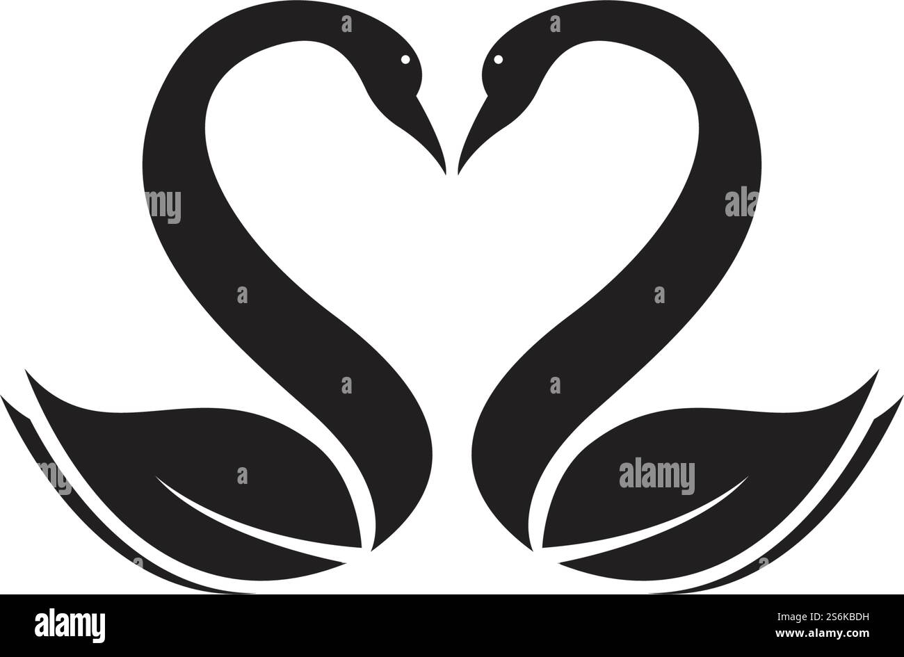 Swan logo and symbol vector Stock Vector Image & Art - Alamy