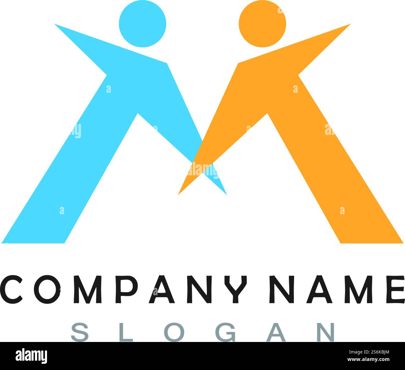 M people logo and symbol template vector Stock Vector Image & Art - Alamy