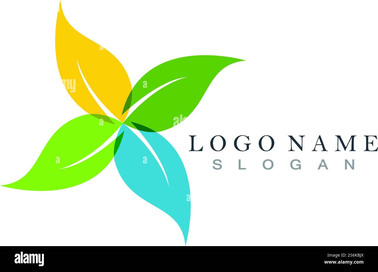 Nature Leaf Logo design template Stock Vector Image & Art - Alamy
