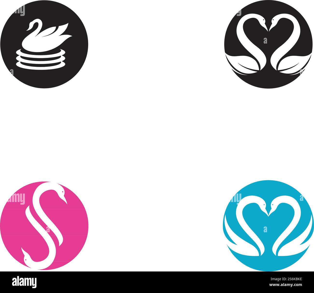 Swan logo and symbol vector Stock Vector Image & Art - Alamy
