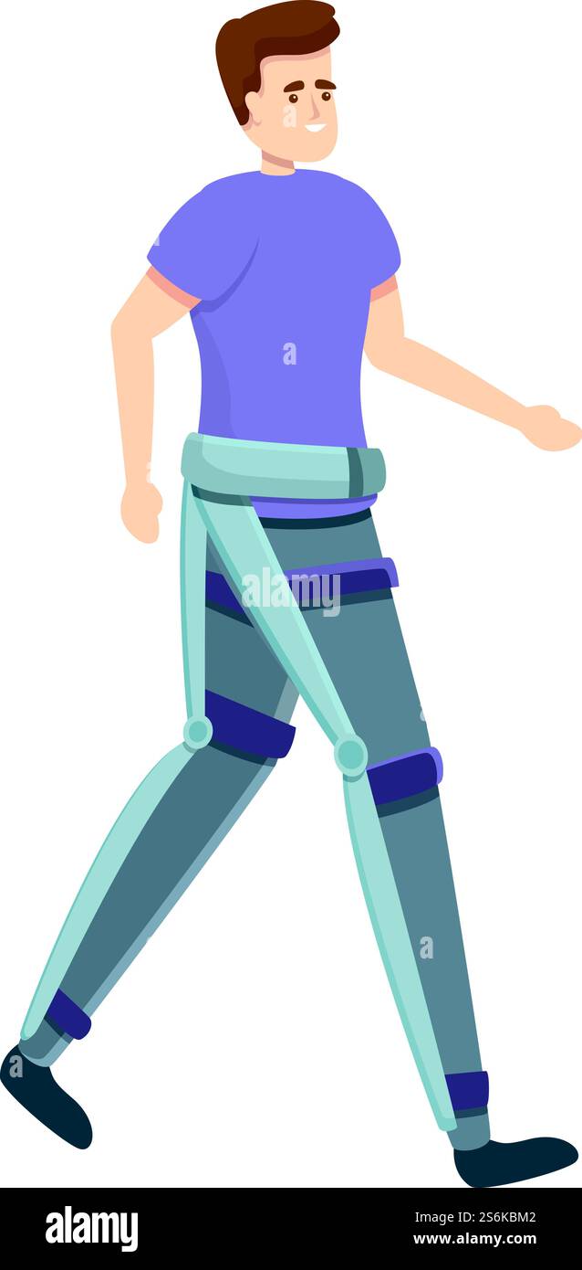Modern exoskeleton icon. Cartoon of Modern exoskeleton vector icon for ...