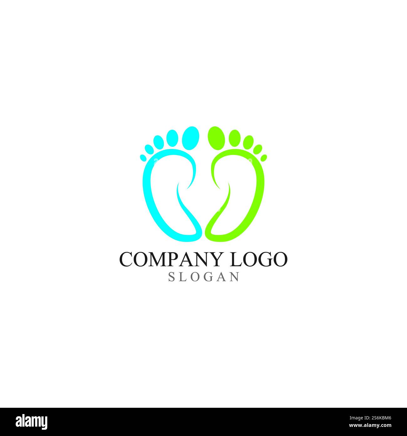 Foot print logo and symbol vector Stock Vector Image & Art - Alamy