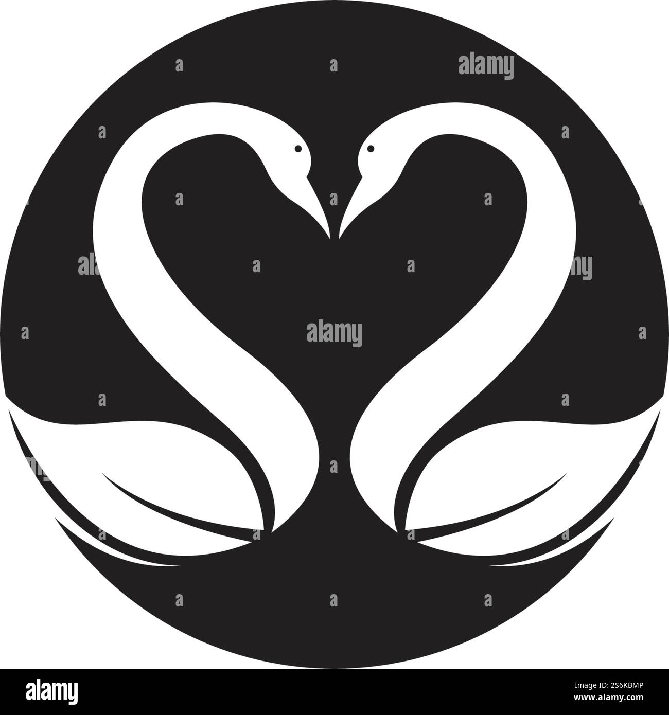 Swan logo and symbol vector Stock Vector Image & Art - Alamy