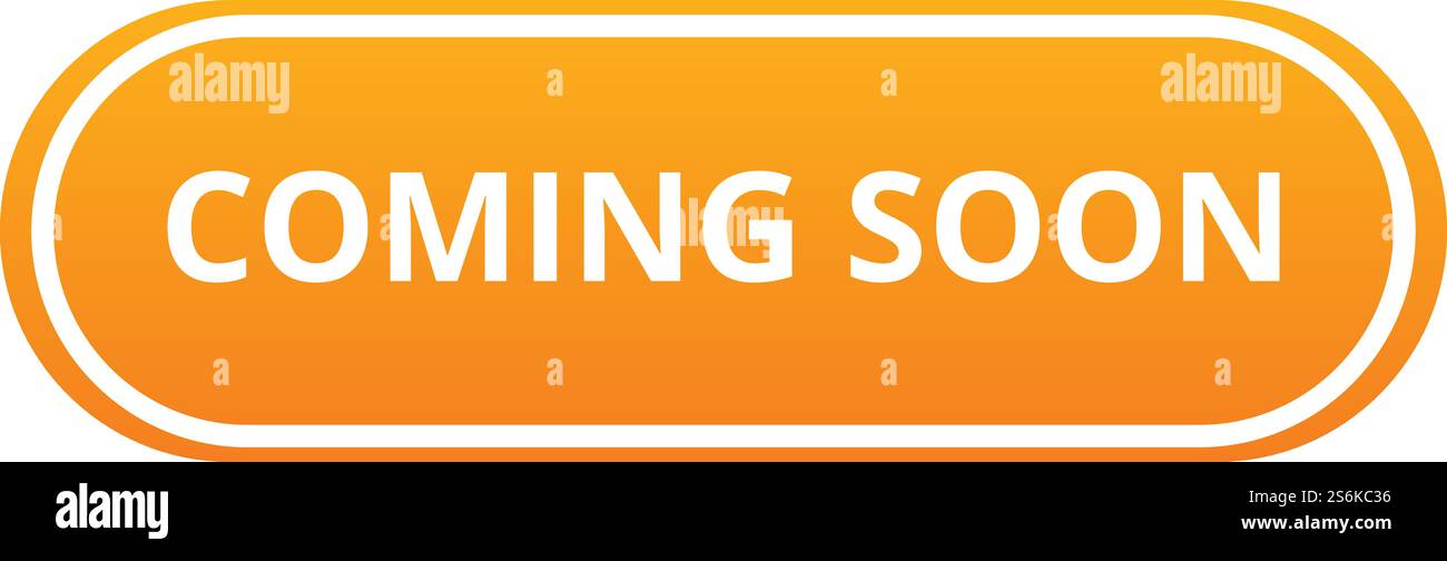 Coming soon button icon. Cartoon of Coming soon button vector icon for ...