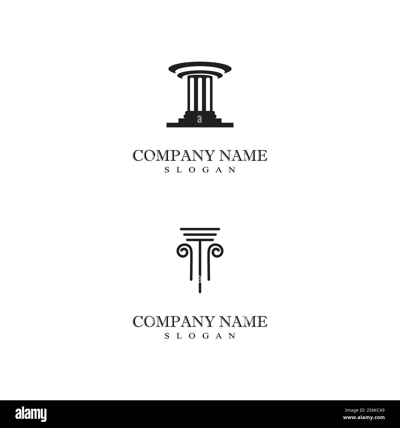 Ancient Pillar Columns Greek Rome Athens Historical Building logo ...