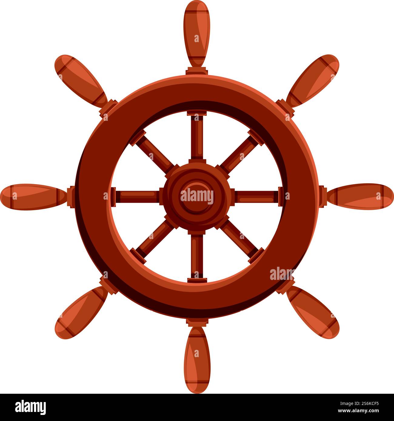 Ship wheel icon. Cartoon of Ship wheel vector icon for web design ...