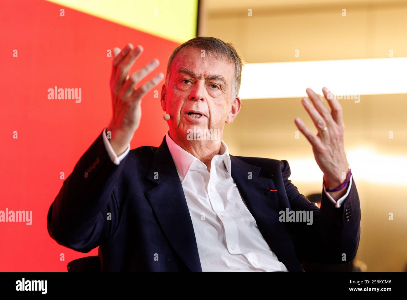 17 January 2025, Bavaria, Munich: André Hoffmann, Roche Holding, will be speaking on stage at ...